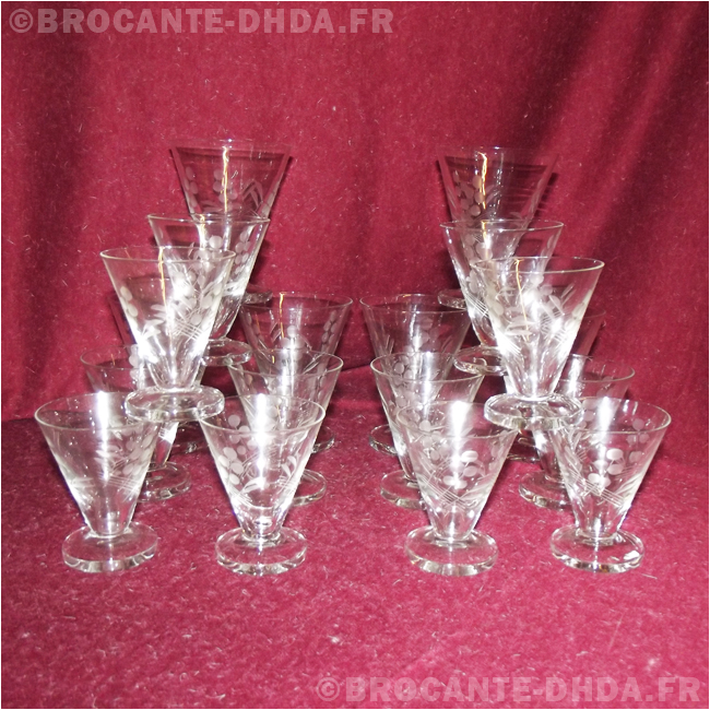 Service de verres (18 pièces) - D'Hier & D'Aujourd'hui