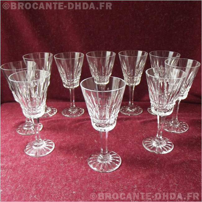 Suite de 10 verres à porto en cristal - D'Hier & D'Aujourd'hui