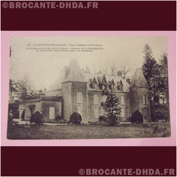 La gaubretière (vendée) - vieux château de ramberge - D'Hier & D ...