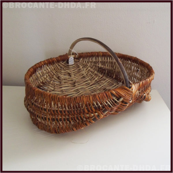 Panier artisanal en osier - D'Hier & D'Aujourd'hui