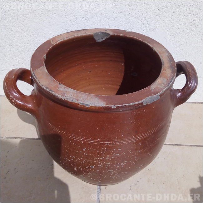 Pot en grès deux anses - D'Hier & D'Aujourd'hui