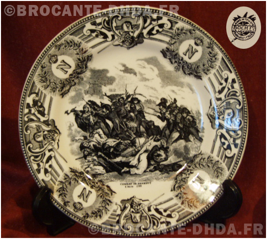 assiette boch napoléon - D'Hier & D'Aujourd'hui