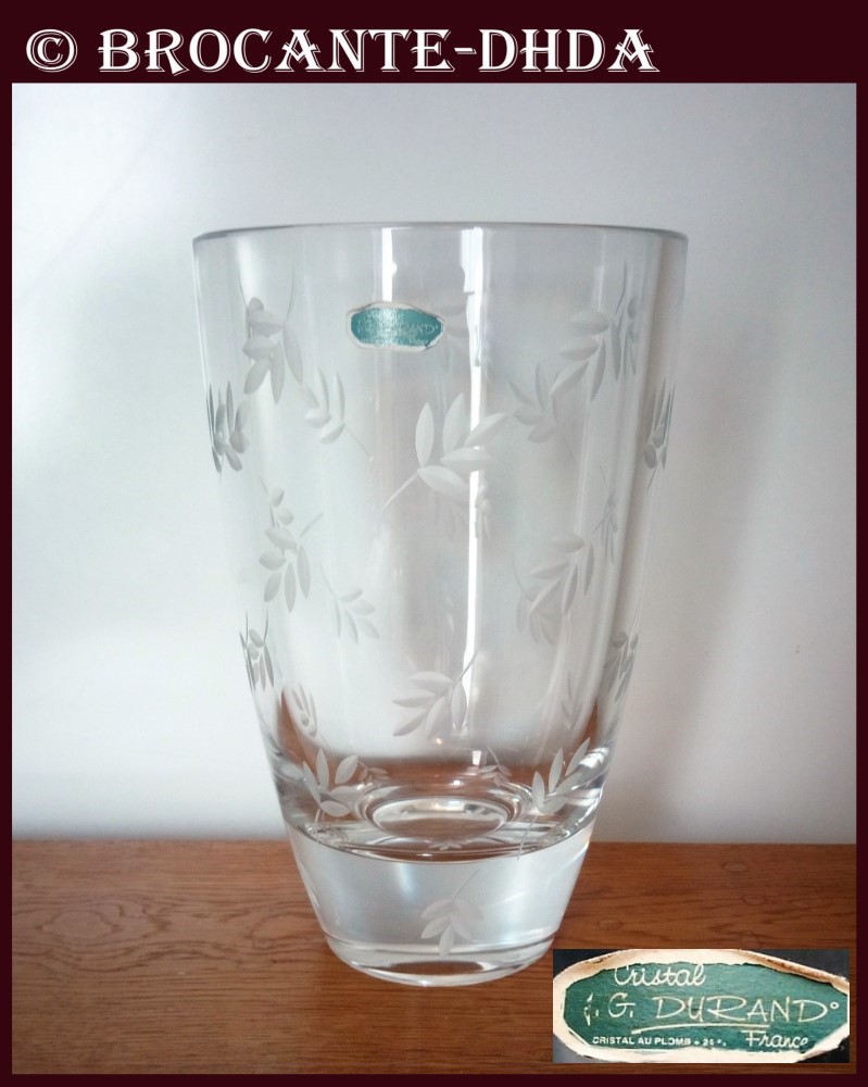 Vase en cristal Durand - D'Hier & D'Aujourd'hui