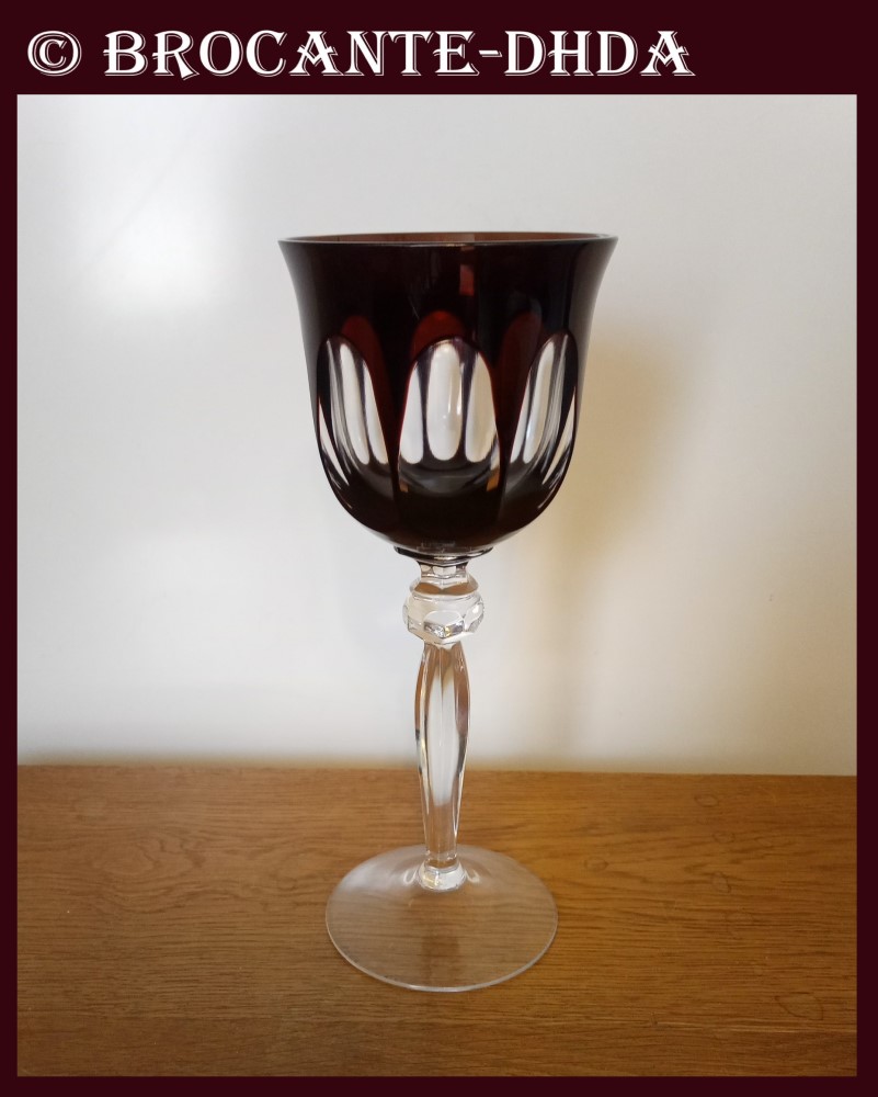 Verre en cristal brun - D'Hier & D'Aujourd'hui