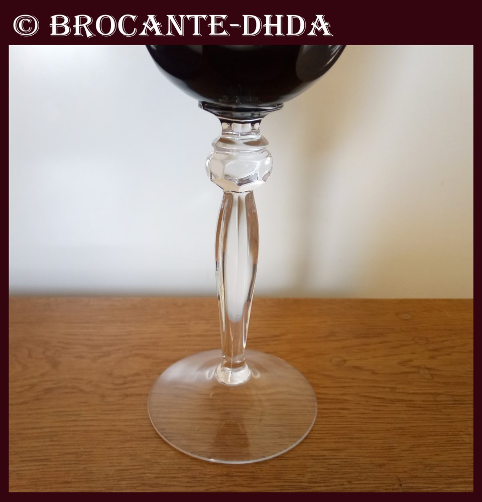 Verre en cristal brun - D'Hier & D'Aujourd'hui