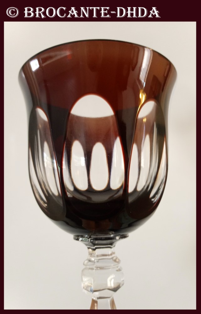 Verre en cristal brun - D'Hier & D'Aujourd'hui