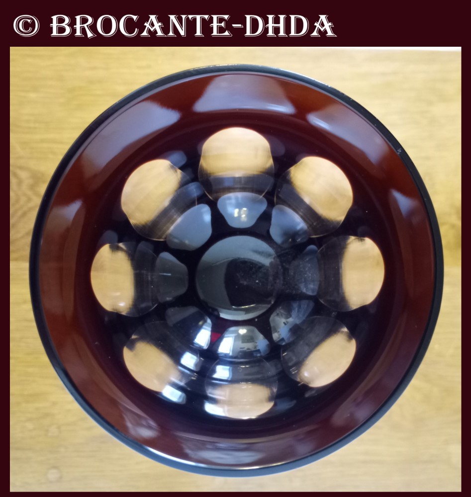 Verre en cristal brun - D'Hier & D'Aujourd'hui